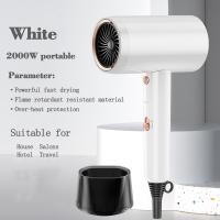 China 2000W Powerful Blue Light Portable Foldaing Hair Dryer For Hotel Travel for sale