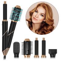 China 6 In 1 Multifunctional Blow Dryer Brush Set With Diffuser And Leather Case for sale