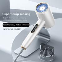China 2000W Powerful High Speed Hair Blow Dryer LCD Liquid Crystal Display Negative Ion Salon Hair Dryer for sale