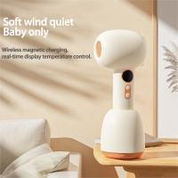 China Cordless Baby Hair Dryer Soft Heat Gentle Air Rechargeable Small Hair Blow Dryer for Baby with 3 Settings for sale