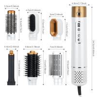 China 6 In 1 Hot Air Dryer Brush Professional Hair Straightener Hair Brush High Speed Blow Dryer Set for sale
