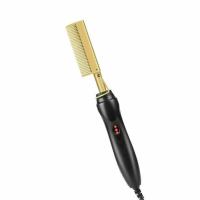 China Heating Comb Hair Straightener Heat Combs Ceramic Multifunctional Copper Electric Hot Comb for sale