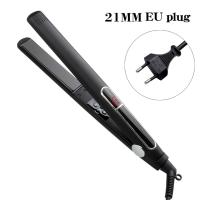 China 65W MCH 2 in 1 Hair Straightener LCD Display Flat Iron Multi Function Hair Curler With 3 Size Panel for sale