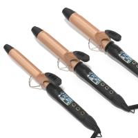 China Multiple Sizes Electric Hair Curler With LCD Display And 360° Rotating Cable DC Motor for sale