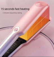 China Fast Heating Wide Plate Hair Straightener with PTC Ceramic Technology 160C 180C 200C 220C for sale