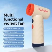 China 40W Powerful Portable Jet Dry Blower Fan for Car Orange Khaki/Blue Khaki for sale