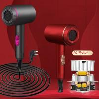 China 1300W Powerful Hair Dryer AC Motor Quick Drying Ionic Heating Setting with 1 Diffuser and 2 Concentration Nozzles for sale