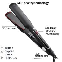 China MCH Heating Hair Straightener Multi Size LCD Screen Display Touch Operation Professional Tools for sale