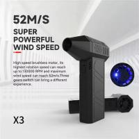 China Mini Rechargeable X3 Brushless Turbo Jet Fan Electric Air Blower Vacuum Cleaner for Car Dust Cleaning for sale