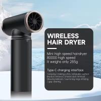 China Lithium Battery Portable Cordless Hair Dryer with 3 Speed Levels and Aluminium Alloy Body for sale