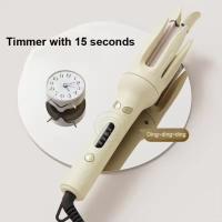China 30W Hair Curler Iron Automatic Hair Curling Rotating 28mm LCD Screen Multi Temperature Settings for sale