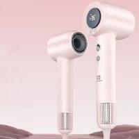 China Professional High Speed Hair Dryer 1600W Negative Ion Salon Intelligent Temperature Display Screen for sale