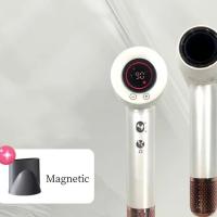 China Professional High Speed Hair Dryer 1600W Negative Ion Salon Intelligent Temperature Display Screen for sale