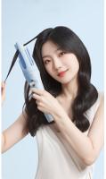 China Portable Fast Heating Long-lasting Curls Hair Dryer Styler Cordless Curling Iron Titanium Flat Iron for sale