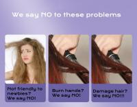 China Short Hair Cordless Curling Iron For Travel And Everyday Styling 32*6CM Size for sale