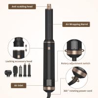 China Multifunctional 5 in 1 Hot Air Comb Set Styling Noise Reduction Curling Iron Negative Ion Technology for sale