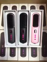 China Rechargeable Wireless Hair Straightening Comb Negative Ion No Hair Damage Portable for sale