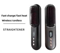 China Cordless Hair Straightening Brush with 4 Temperature Settings PD20W Fast Charging Anti Scald Fast Heating Design for sale