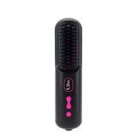China Electric Plastic Home Salon Promotion Hair Straightener Comb USB Rechargeable for Travel for sale
