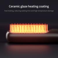 China Portable Cordless Hair Straightening Brush 35W Fast Heating Type-C With Negative Ion Outdoor Use for sale