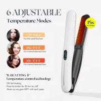 China Rechargeable 2 in 1 Wireless Hair Straightener Cordless Straightening Curling with 4800mAh Battery and Multi Temperature for sale