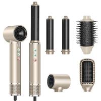 China 5 In 1 Hot Air Brush High Speed Brushless Motor Automatic Curling Hair Dryer Set Negative Ion Aviation Aluminum Shell for sale