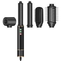 China 5 In 1 Hot Air Brush High Speed Brushless Motor Automatic Curling Hair Dryer Set Negative Ion Aviation Aluminum Shell for sale