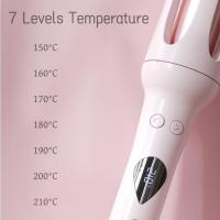 China 33W Automatic Electric Hair Curler LCD Temperature Display Negative Ion Technology for sale