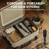 China Ultra-high Temperature Negative Ion Hair Straightening Comb With 2 Speed Settings And Over One Hour Battery Life for sale