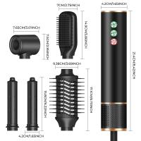 China 220V 5 in 1 Speed Hot Air Styler Professional Frizz-Free Blow Dryer Brush Curl Straighten with Travel Bag 3 Gear Cold for sale