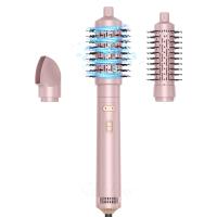 China Hair Dryer Brush 6 in 1 Hair Styler Silver Ionic Technology Fast Drying Multi Styler for Straight Curly and Coily Hair for sale