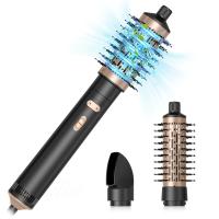 China Hair Dryer Brush 6 in 1 Hair Styler Silver Ionic Technology Fast Drying Multi Styler for Straight Curly and Coily Hair for sale