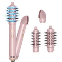China Hair Dryer Brush 6 in 1 Hair Styler Silver Ionic Technology Fast Drying Multi Styler for Straight Curly and Coily Hair for sale