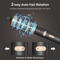 China Hair Dryer Brush 6 in 1 Hair Styler Silver Ionic Technology Fast Drying Multi Styler for Straight Curly and Coily Hair for sale