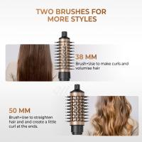 China Hair Dryer Brush 6 in 1 Hair Styler Silver Ionic Technology Fast Drying Multi Styler for Straight Curly and Coily Hair for sale