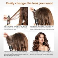 China Hair Dryer Brush 6 in 1 Hair Styler Silver Ionic Technology Fast Drying Multi Styler for Straight Curly and Coily Hair for sale