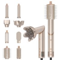 China Cold 4 Gear 8 in 1 Hair Styler 110 000 RPM Speed Negative Ionic Hair Dryer Automatic Curling Iron Volumizer Straightener for sale