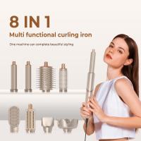China Cold 4 Gear 8 in 1 Hair Styler 110 000 RPM Speed Negative Ionic Hair Dryer Automatic Curling Iron Volumizer Straightener for sale