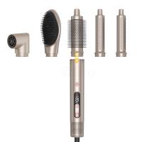 China 6 in 1 Professional Hot Air Styler Powerful Hair Dryer & Straightener Set Curling Volumizing Straightening for sale