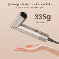 China 5 in 1 Foldable Hair Dryer Brush Wind Blow High-Speed Turbo Blow Dryer Brush Professional 500 Million Negative Ionic Hair Dryer for sale