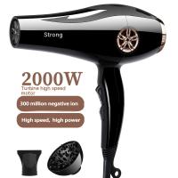 China 2000W High Speed Professional Multi Attachments Set Negative Ion Professional Hair Dryer for Hair Salons With Blue Light for sale