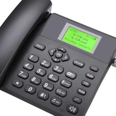 China 4G Fixed Wireless Phone Dual SIM FM Radio MP3 128x64 Display 1000mAh Battery for sale