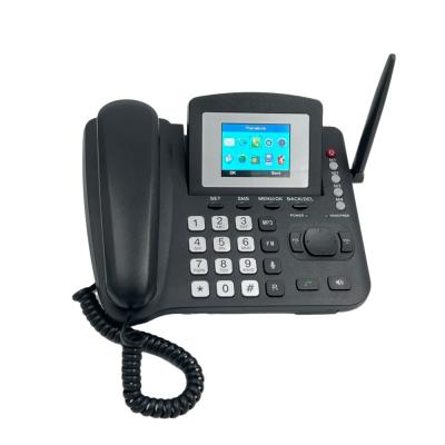 China 2G GSM Wireless Desk Telephone Dual SIM Card MP3 Play Landline Phone 2.8 Inch Display for sale