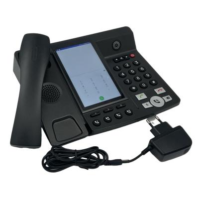 China CAT4 2G / 3G / 4G Volte Enabled Android Landline Phone Video Call Black for sale