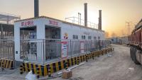 China Horizontal Container Fuel Station 50CBM Carbon Steel Container Petrol Station for sale
