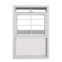 China 3.22 inch Soundproof UPVC Single Hung Window For Mobile House for sale
