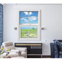 China 3.22 inch Soundproof UPVC Single Hung Window For Mobile House for sale