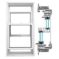 China Soundproof Modern UPVC Double Hung Window For Sash And Casement for sale