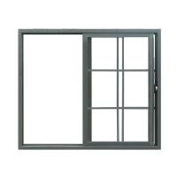 China Home Security  Pvc Profile Upvc Sliding Windows White Black for sale