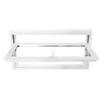 China Casement UPVC Hopper Window Apricot Profile Waterproof for sale